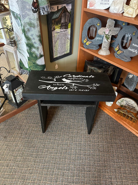 Wooden Cardinal table – Sunnybrook Flower Shop